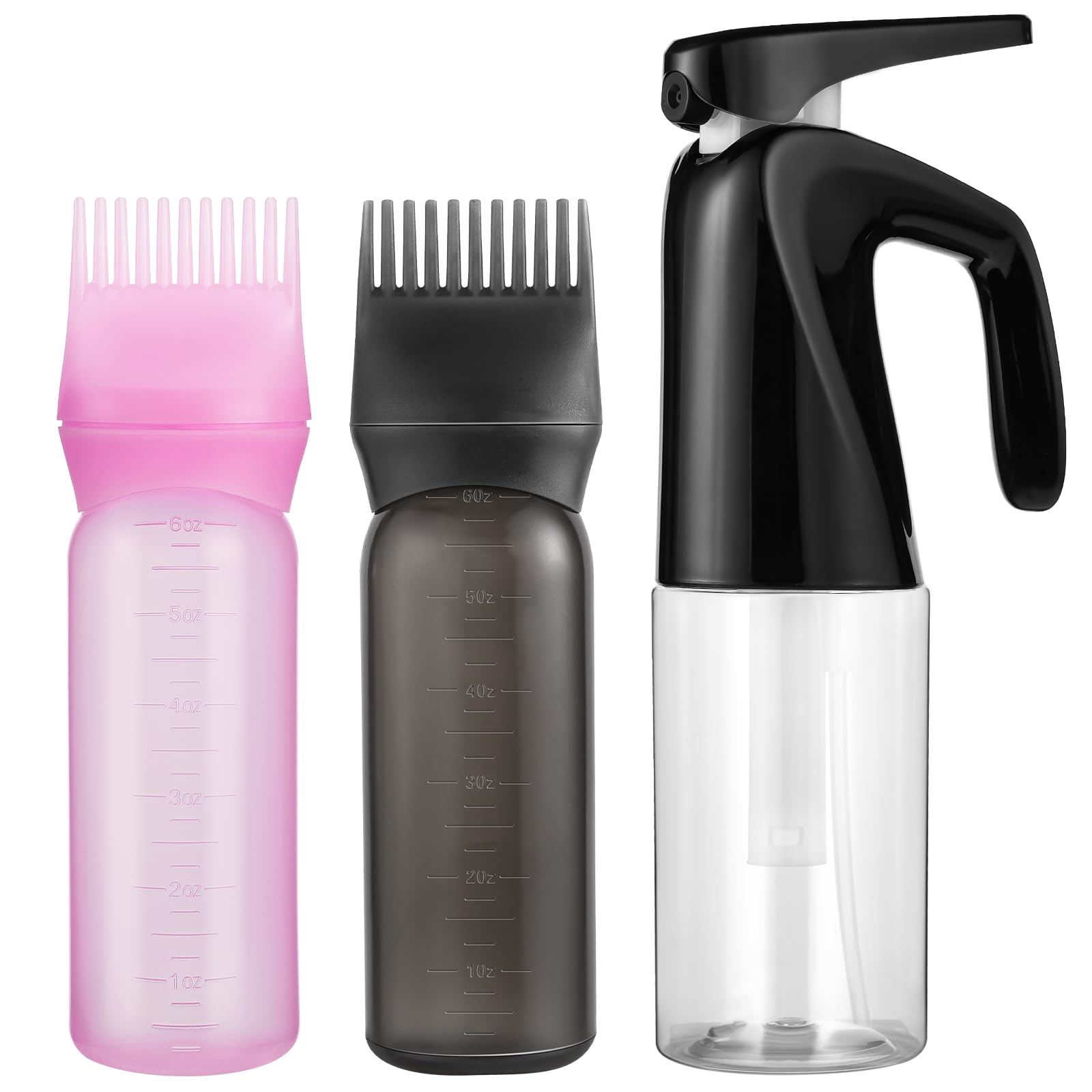 Amazon.com : Pimoys 3 PCS Root Comb Applicator Bottle and Continuous ...