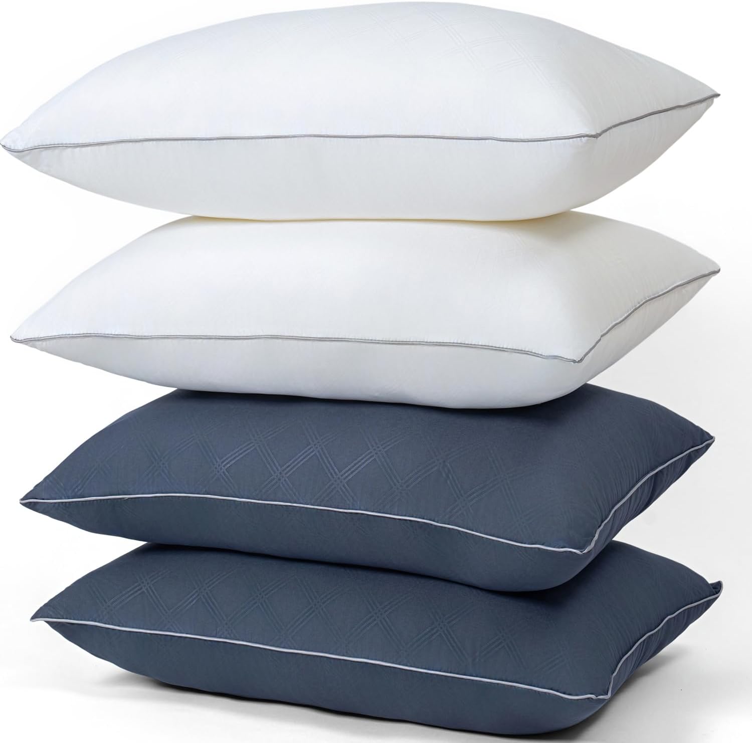 Amazon.com: Uniqwamer Bed Pillows for Sleeping 4 Pack - Luxury Hotel ...