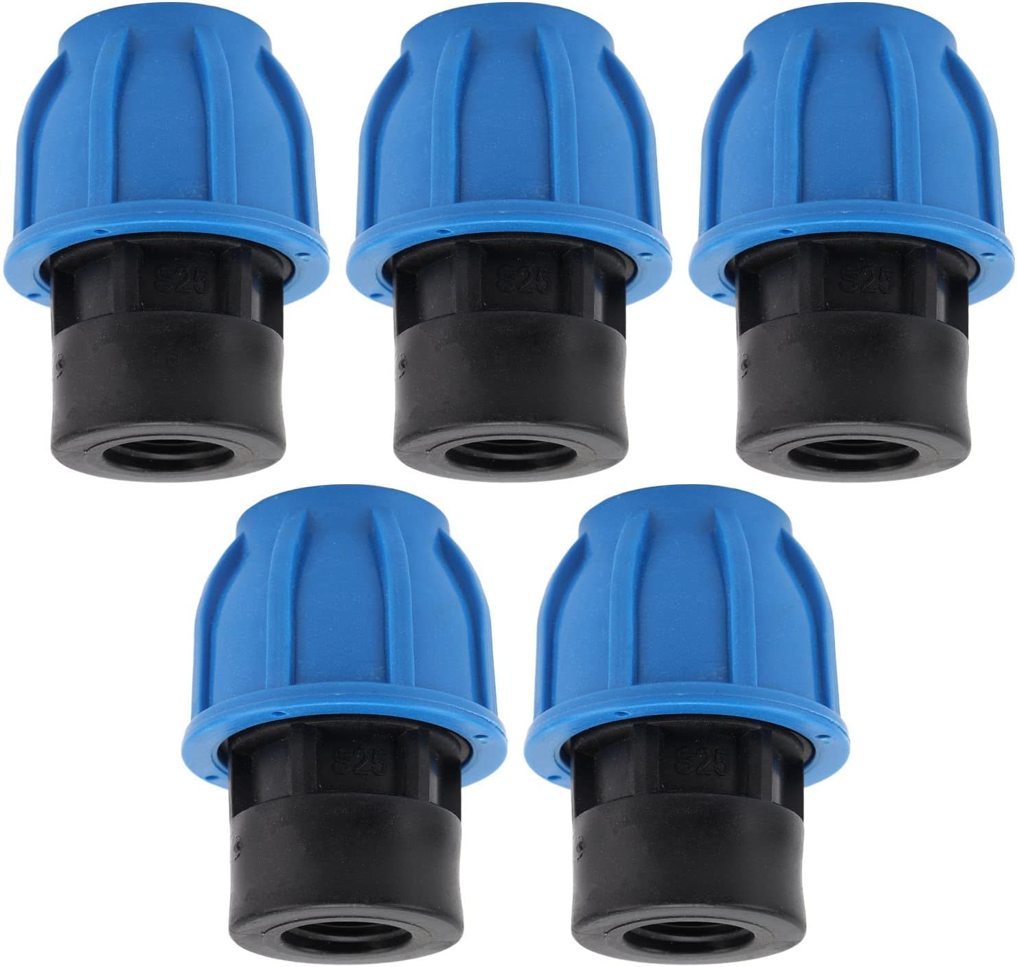 Pipe Quick Connector, 5pcs PE Plastic Plumbing Coupling Low Resistance ...