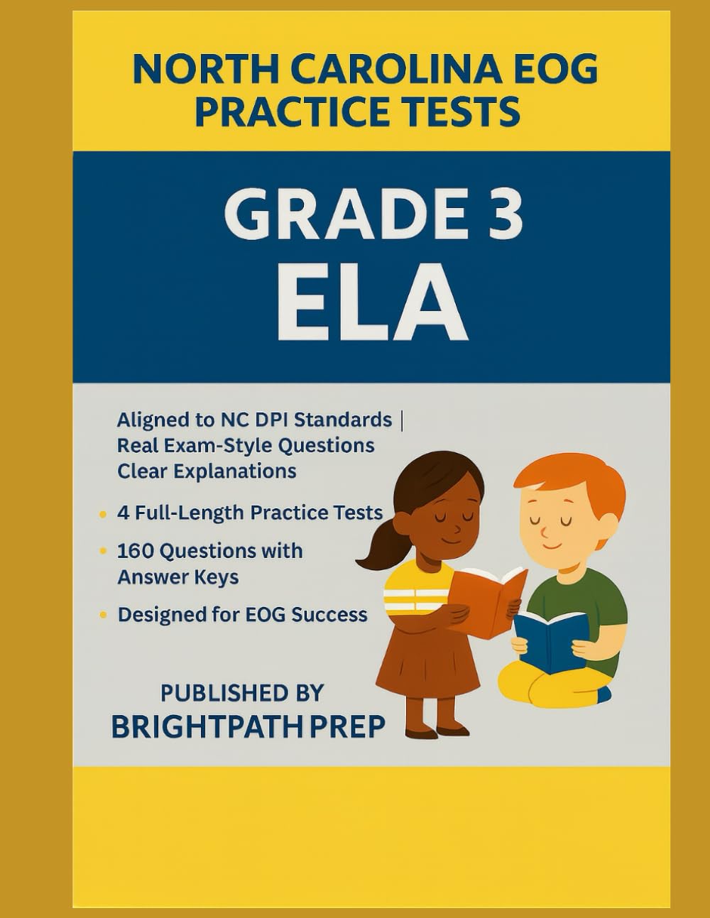 North Carolina Grade 3 ELA EOG Practice Tests: 160 Questions • 4 Full ...