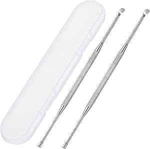 Amazon.com: 2 Pack Steel Ear Pick Ear Spoon Earwax Remover Spoon Ear ...