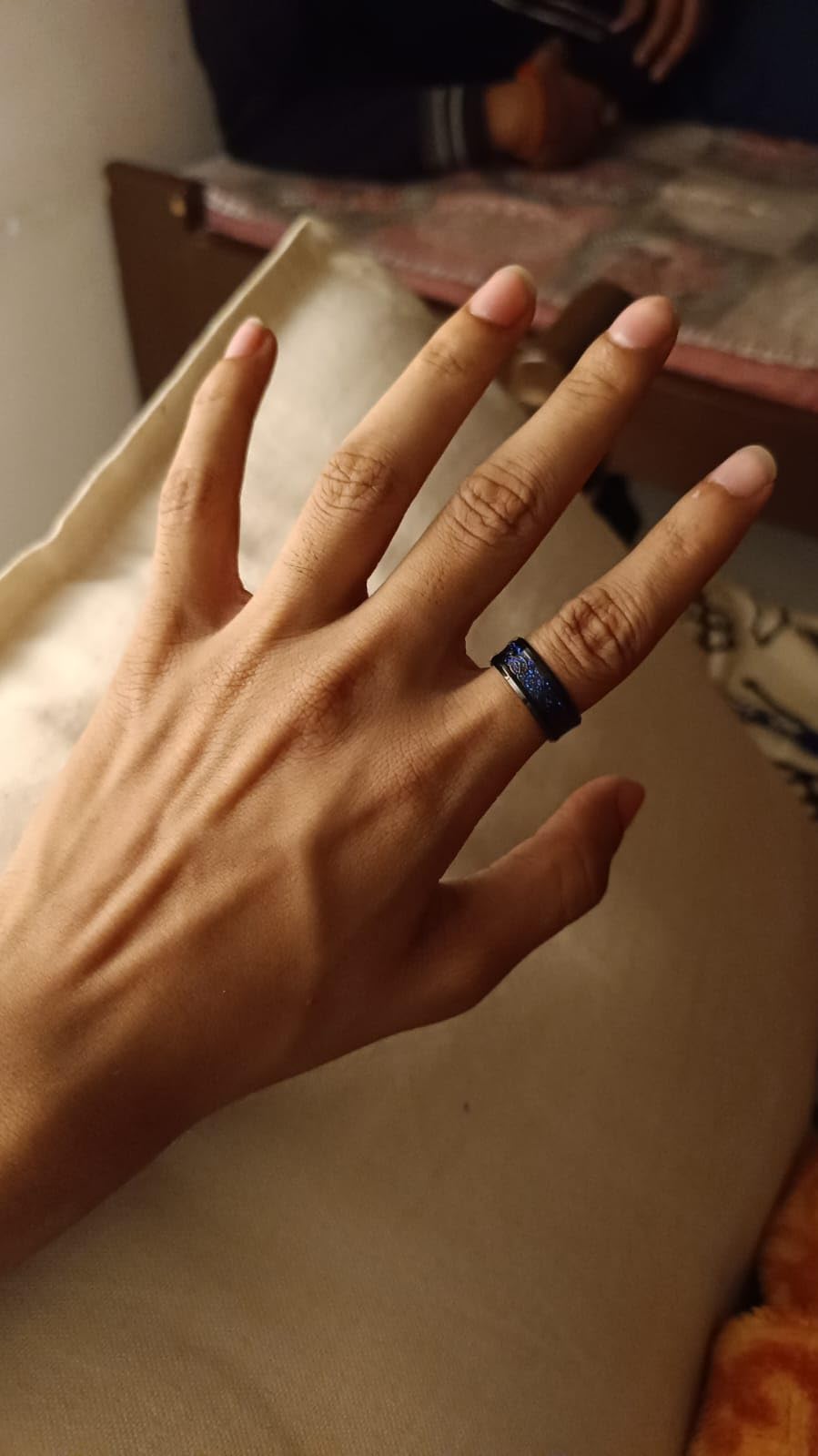 MEENAZ Rings for Men Combo Boys Boyfriend gents friends Blue Ring for ...