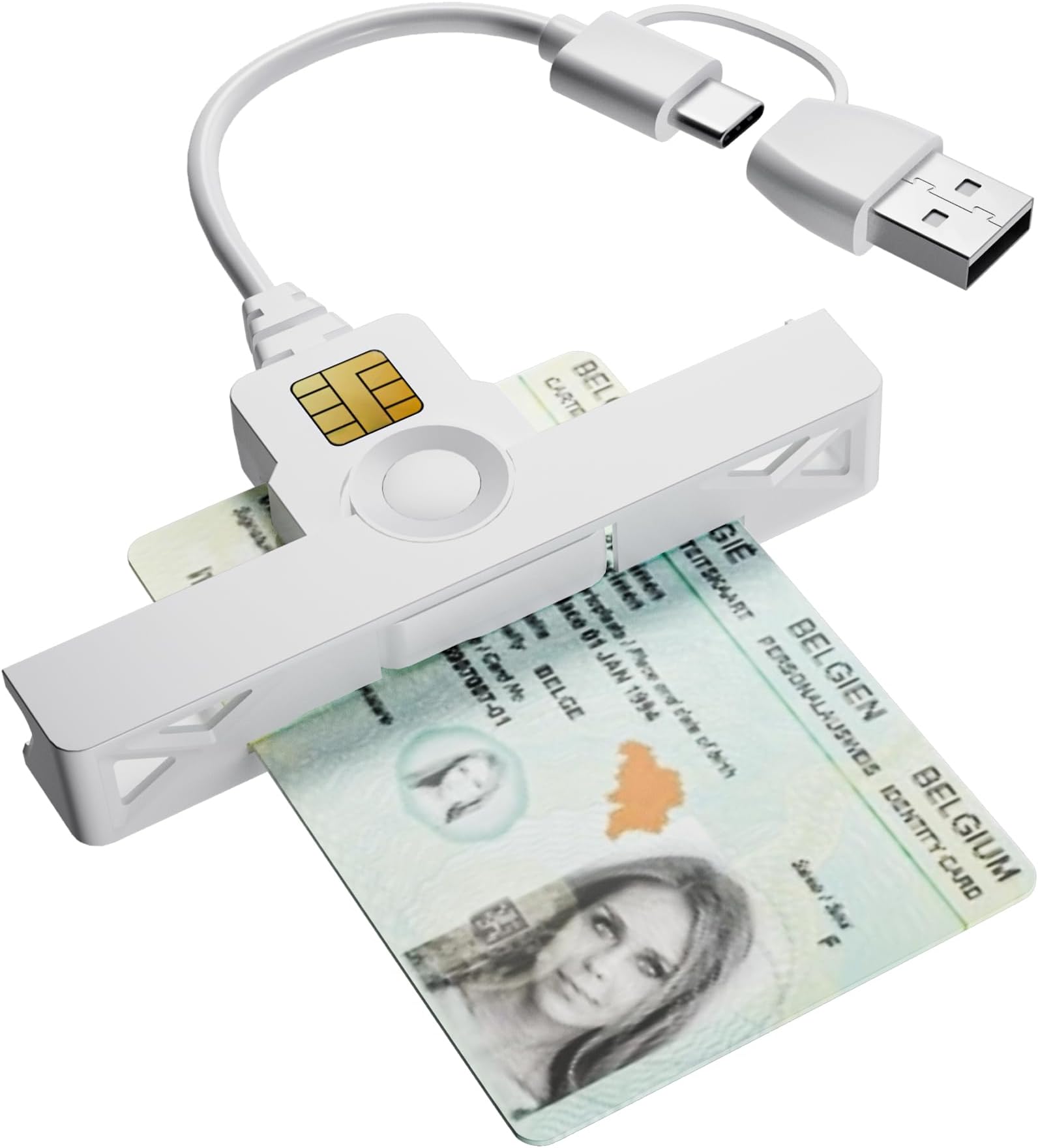 ACS ACR39U-H1 Lecteur de Carte d'identité Eid Smart Card USB ID Gris ...