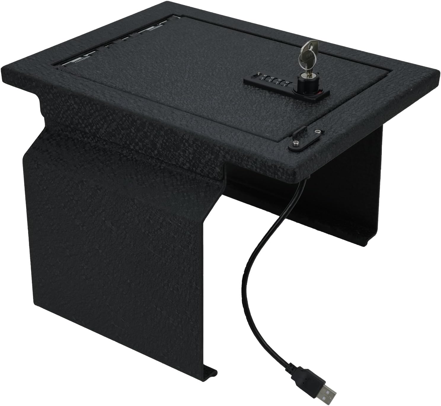 Amazon.com: Center Console Safe Vault - KEREN Console Gun Safe Box ...