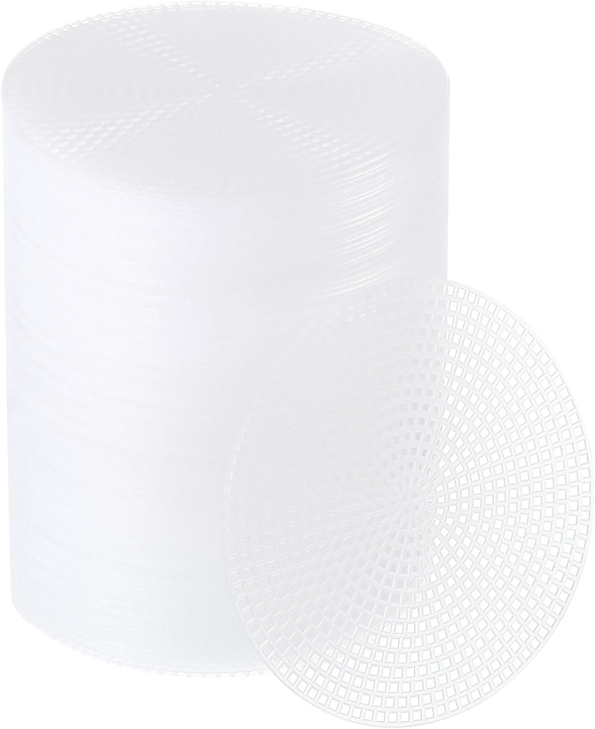 Amazon.com: PATIKIL 4.5" Round Circle Plastic Canvas Mesh Sheets, 100 ...