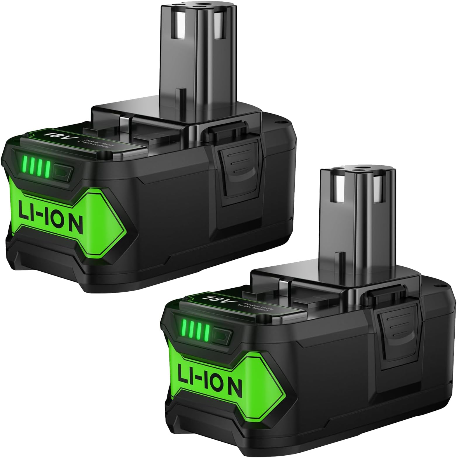 P108 Replacement for Ryobi 18V Battery 5.0Ah RB18L50 RB18L25 RB18L40 ...