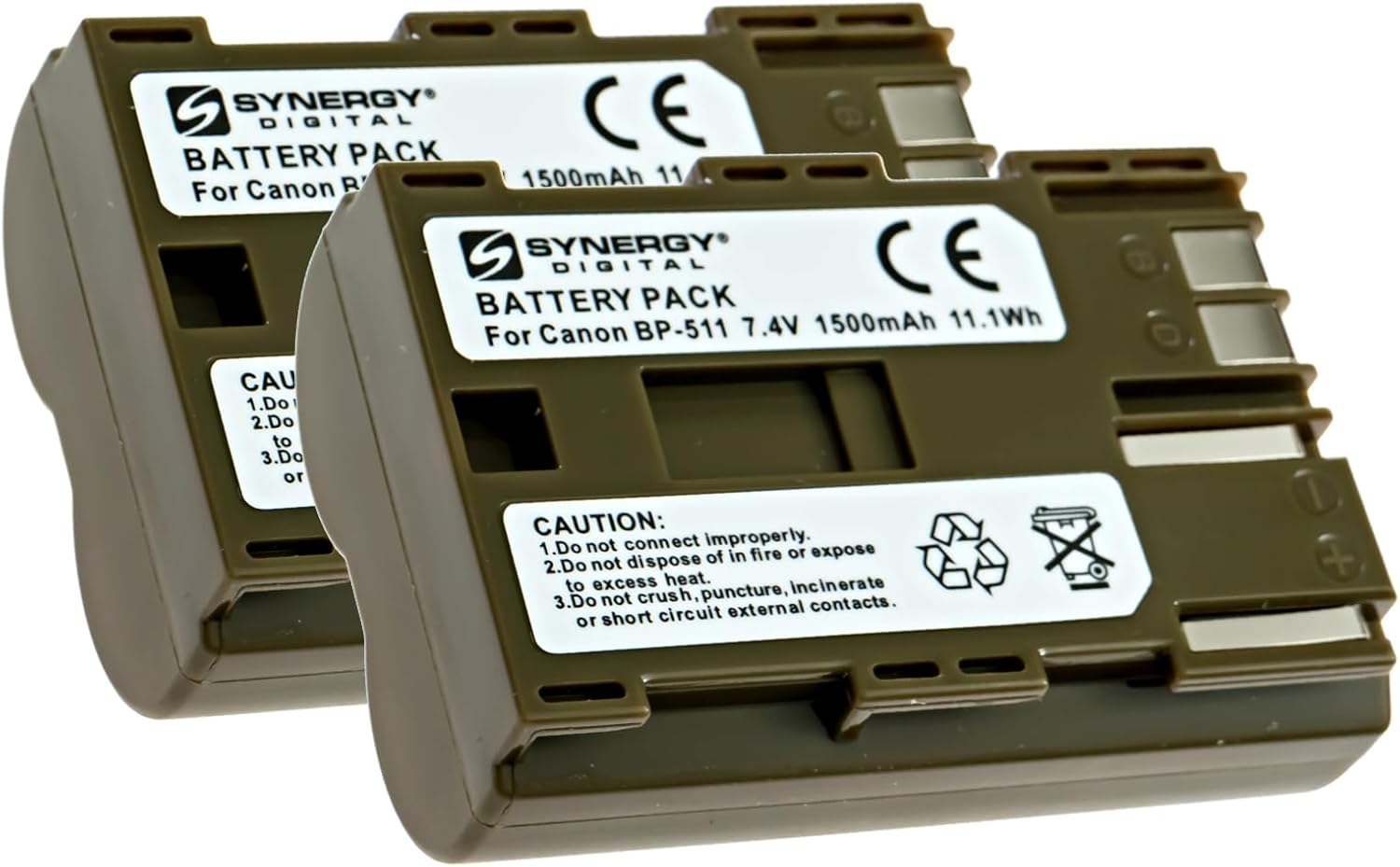 Amazon.com : Synergy Digital Camera Batteries, Compatible with Canon ...