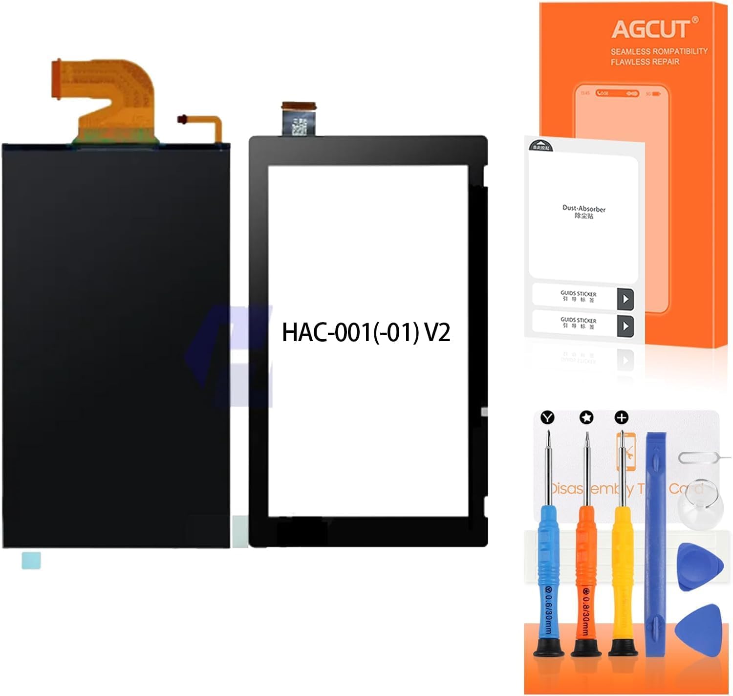 Amazon.com: for Nintendo Switch V2 Screen Replacement HAC-001(-01) LCD ...