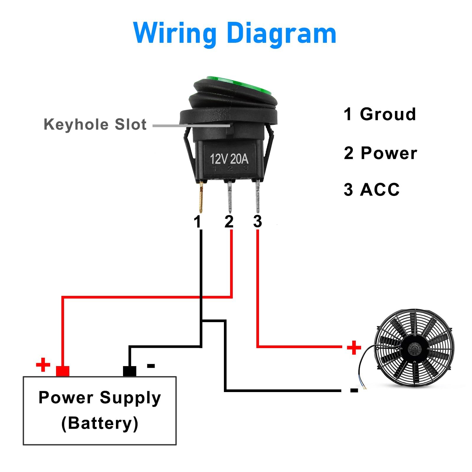 Led Rocker Switch Wiring Diagram 3 Gang LED Light Bar Rear Rock Lights