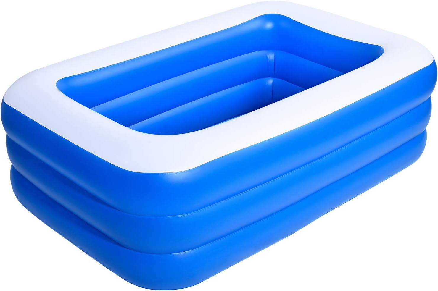 KUNMEI Inflatable Pool,Swim Centre Family Inflatable Pool,Rectangular ...