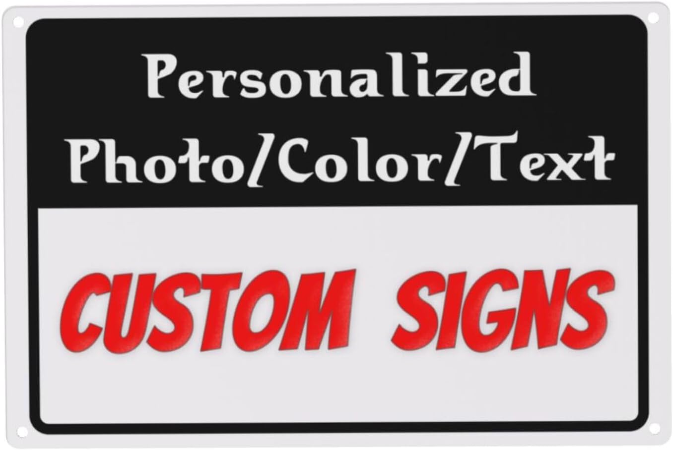 Amazon.com : Custom Signs Outdoor Custom Aluminum Metal Sign ...