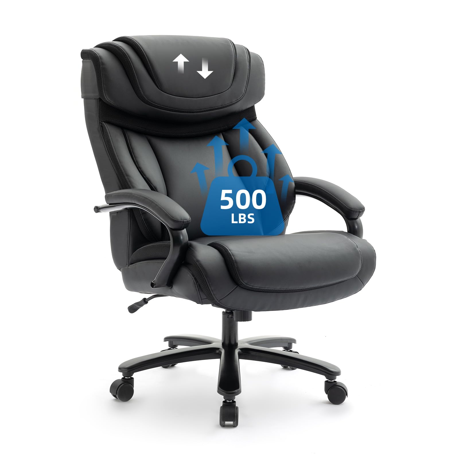 Amazon.com: GTPOFFICE Big and Tall Office Chair 500lbs Executive Chair ...