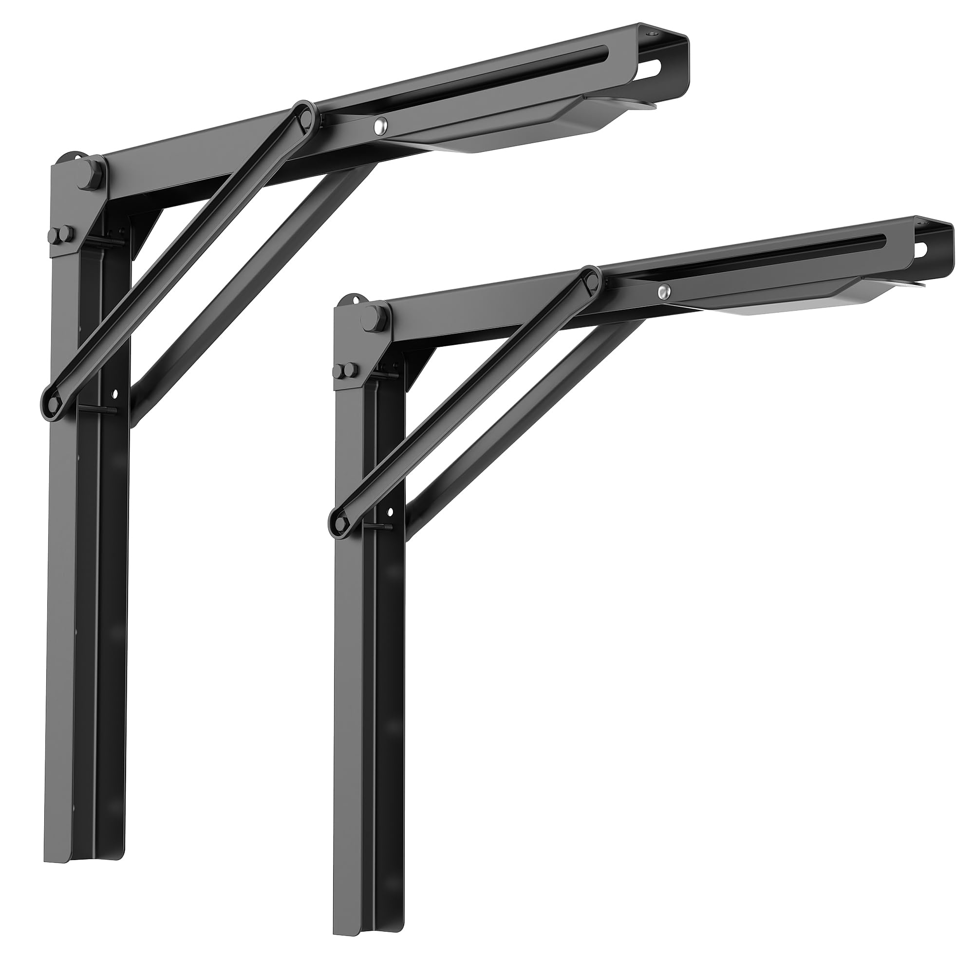 Snapklik.com : Folding Shelf Brackets, Heavy Duty Collapsible Shelf ...