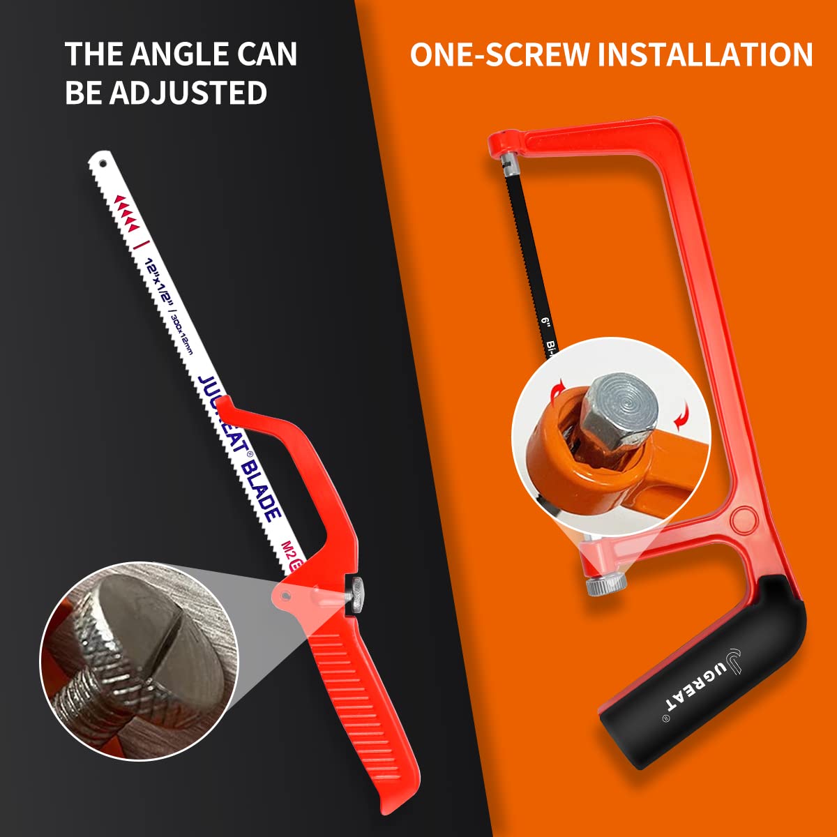 Snapklik.com : JUGREAT Professional Hacksaw Frame Set (Standard,Junior ...