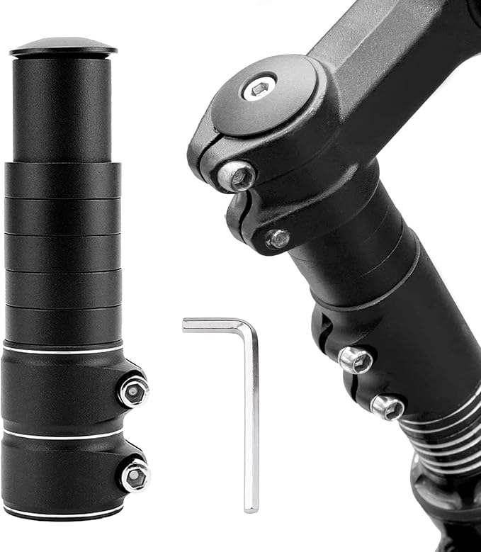 iTYOOS Bike Stem Riser Bicycle Bike Fork Stem Extender Adjustable Bike ...