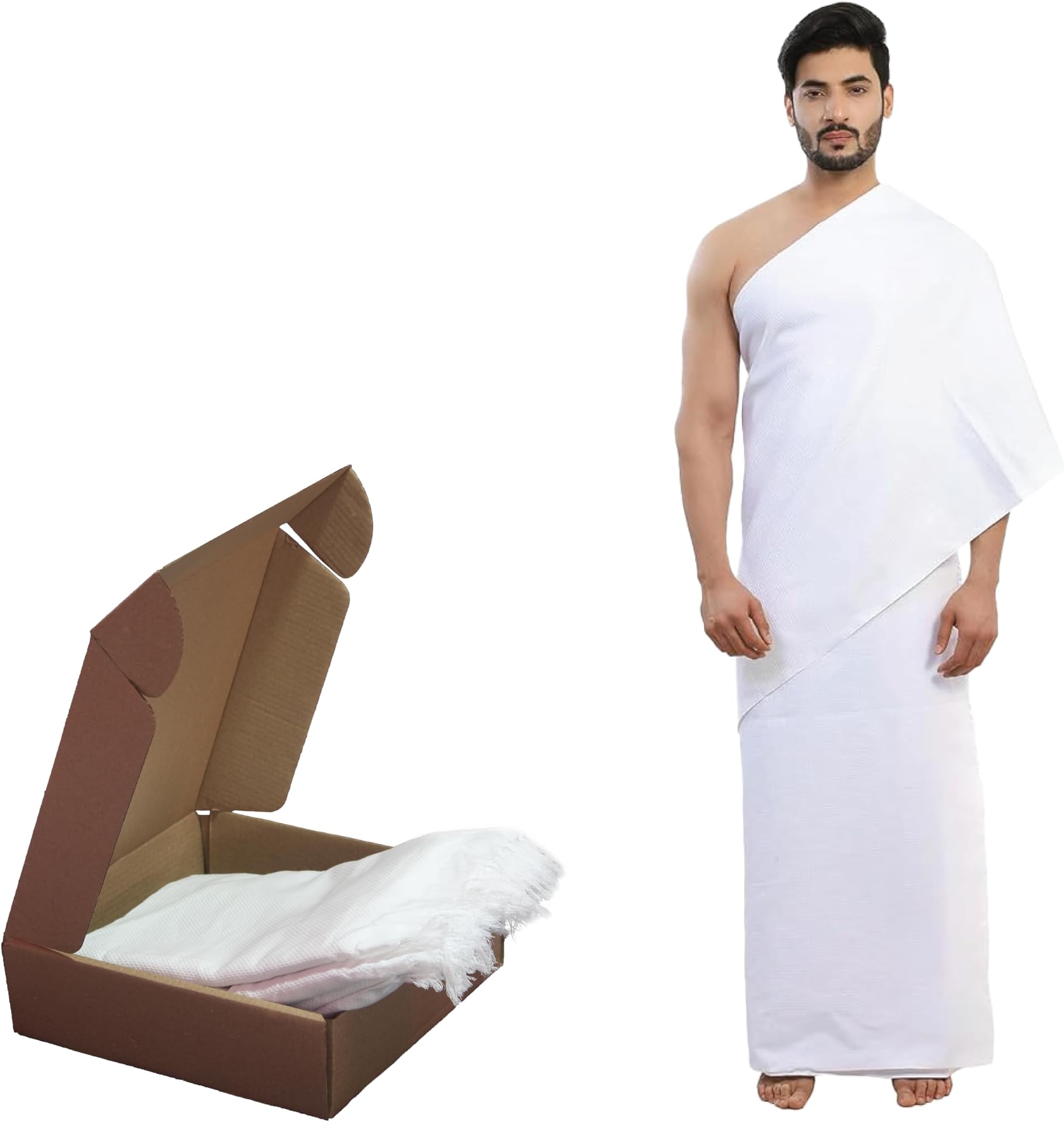 Ihram Ehram Ahram for Men for Hajj and Umrah - 2 Towels(top and Bottom ...
