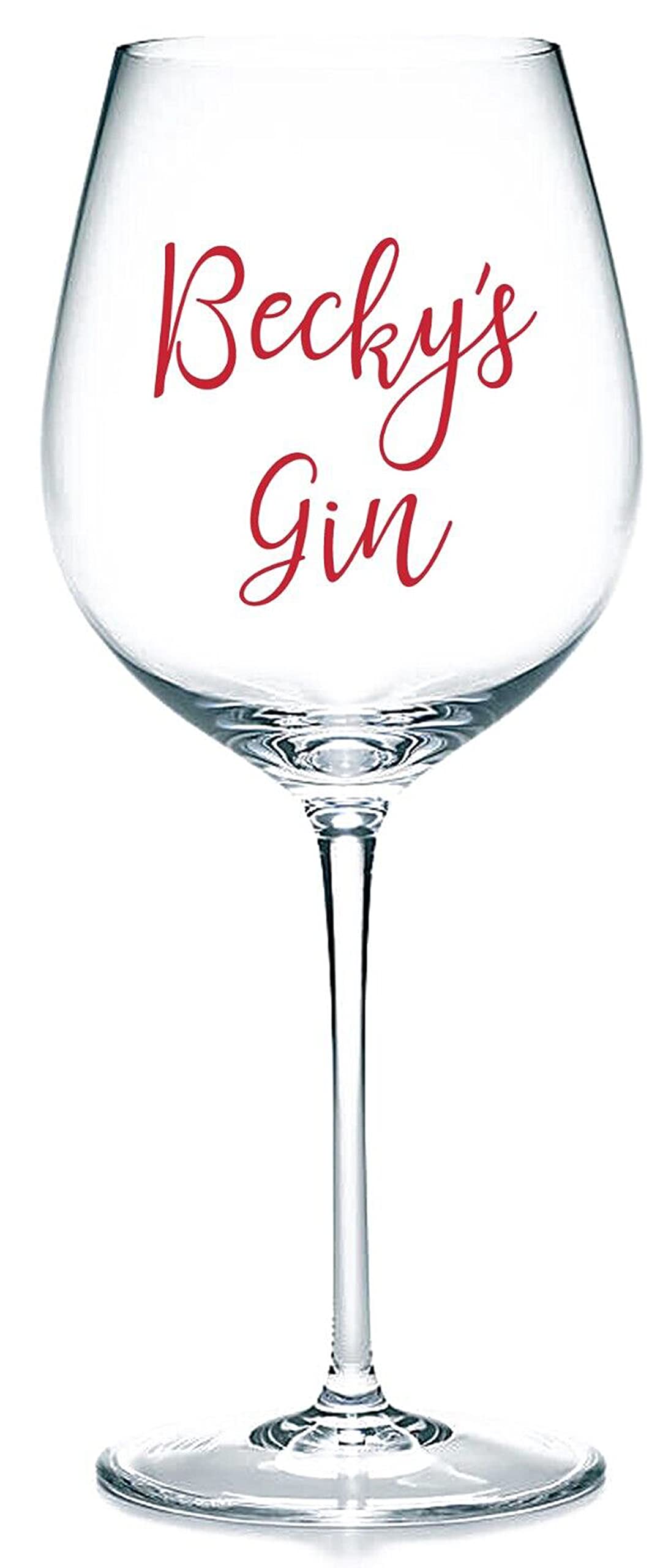 Personalised Name, Gin Vinyl Sticker Decal Transfer Label for Glasses ...