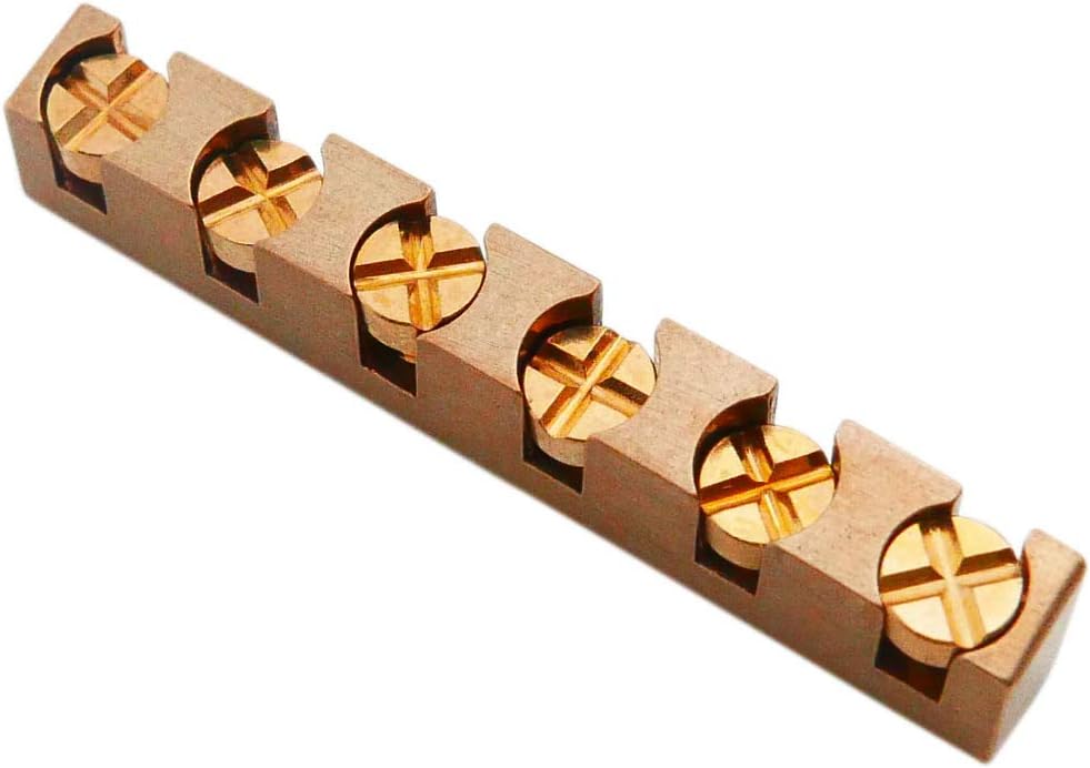 Amazon.com: Guyker 43mm Guitar Nut Pre-Slotted – Brass Nuts Replacement ...