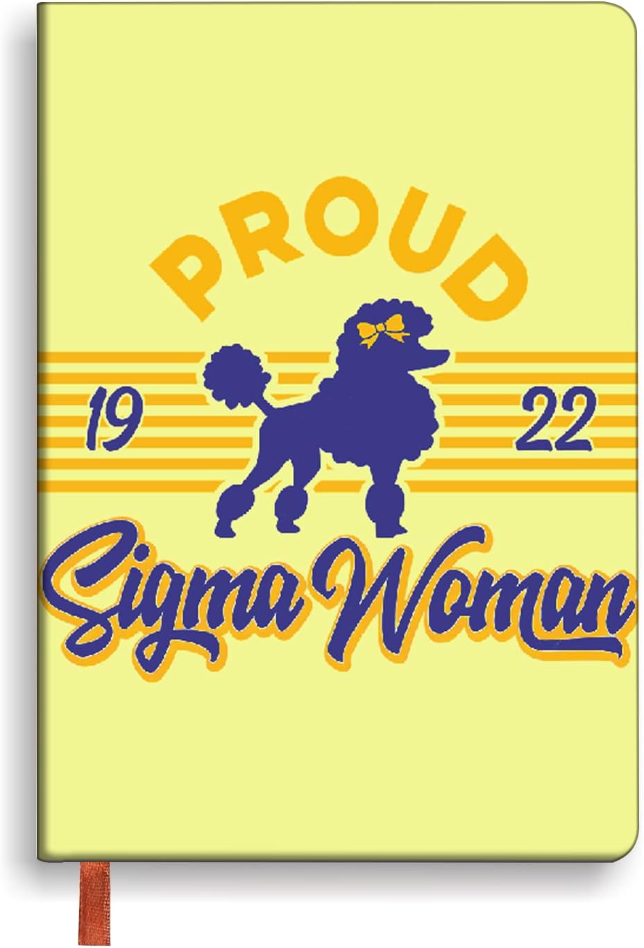 Amazon.com : Pretty Poodle Leather Notebook 1922 Sorority Paraphernalia ...