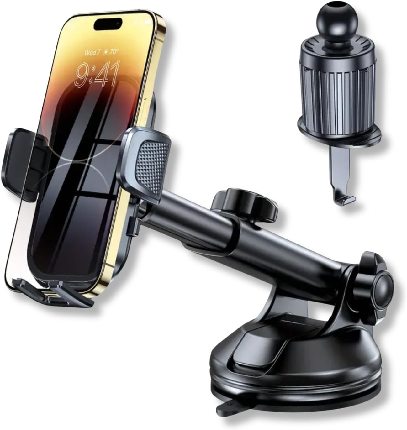 Amazon.com: MAGNIFC 3-in-1 Car Phone Holder Mount - Multifunctional ...