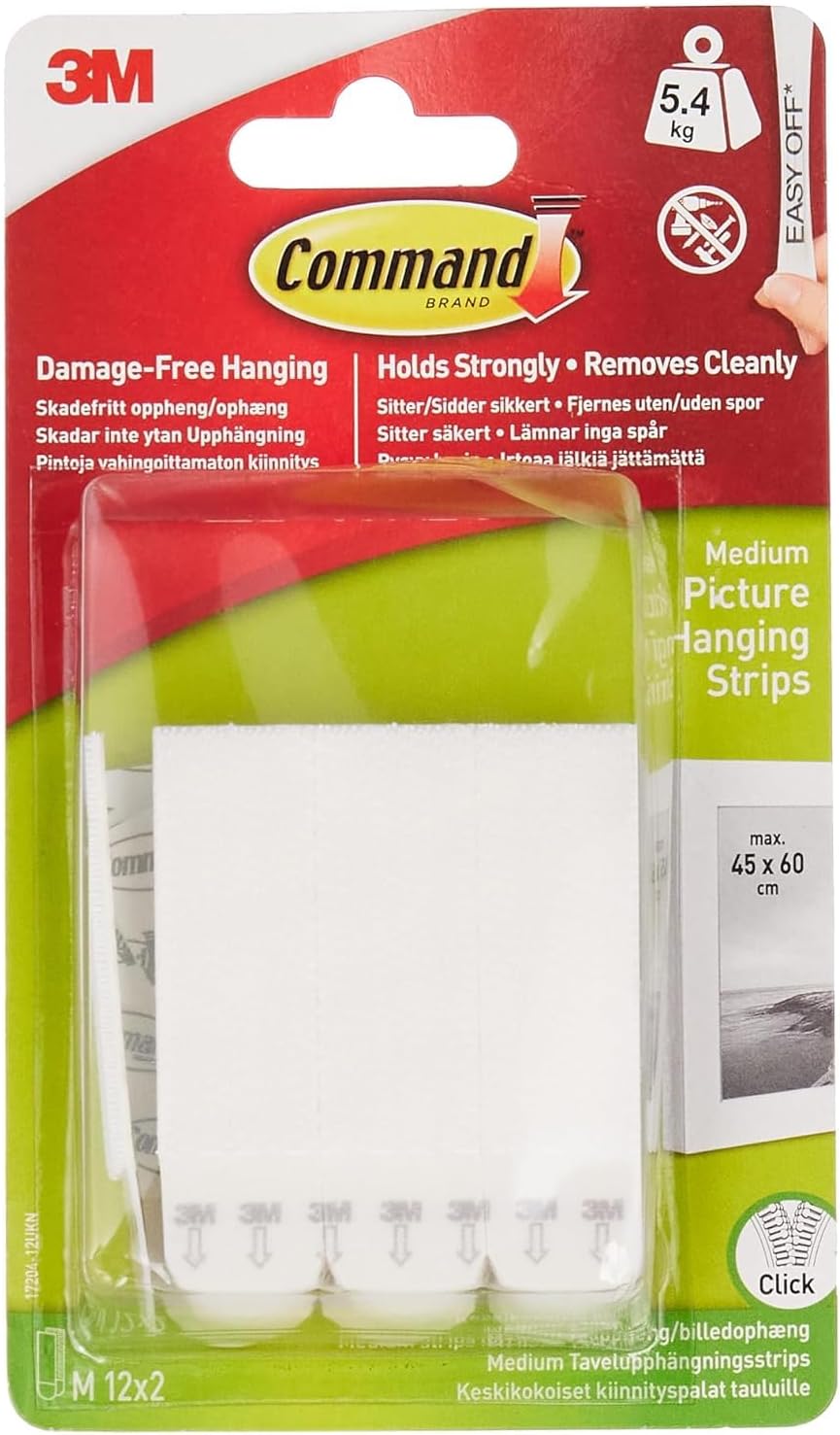 Command Medium Picture Hanging Strips, Damage Free Hanging Picture ...