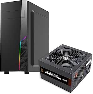 Amazon.com: Zalman T8 ATX Mid Tower Gaming PC Case + 500W 80+ Bronze Power Supply ATX PSU ...
