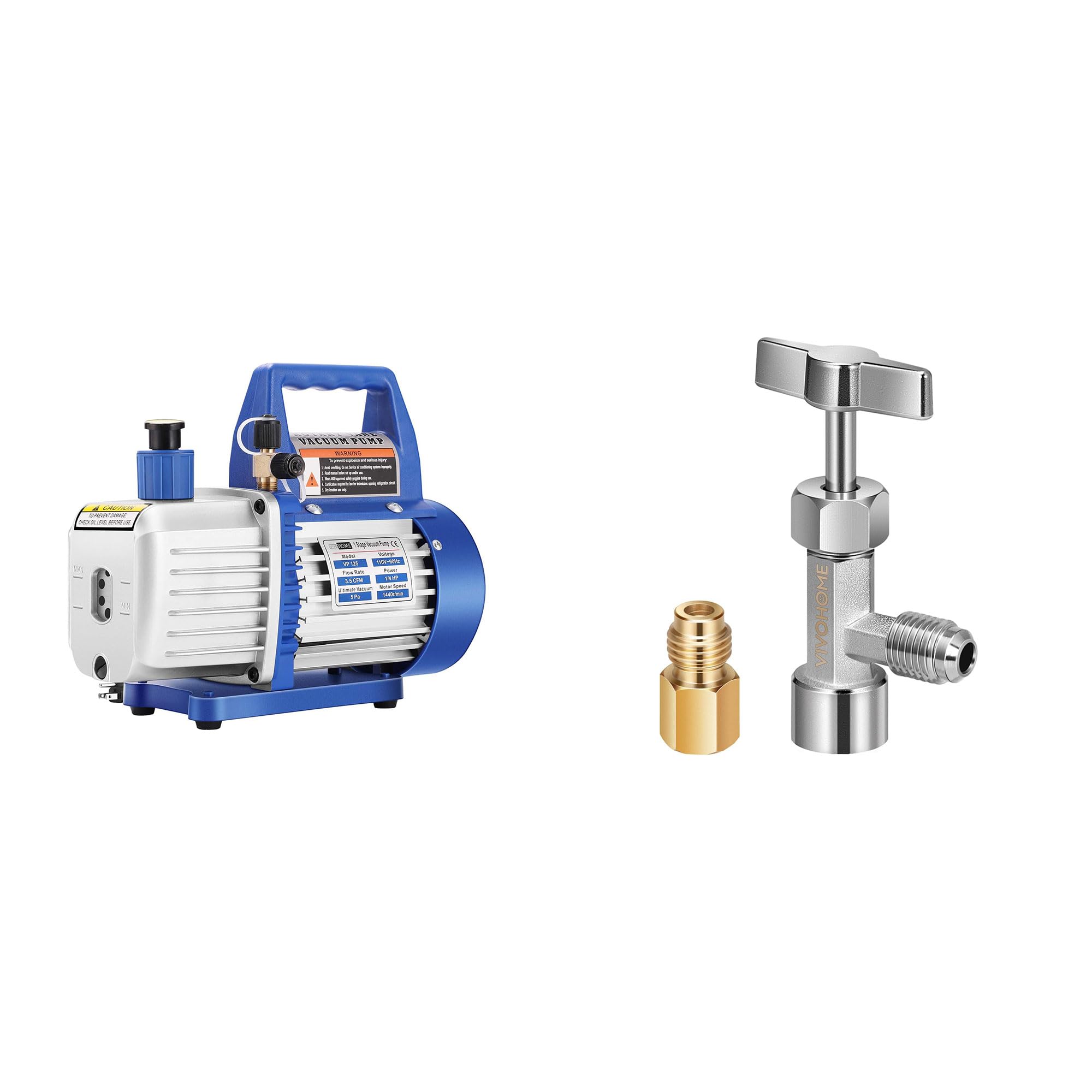 Amazon.com: VIVOHOME 110V 1/4 HP 3.5 CFM Single Stage Rotary Vane Air ...