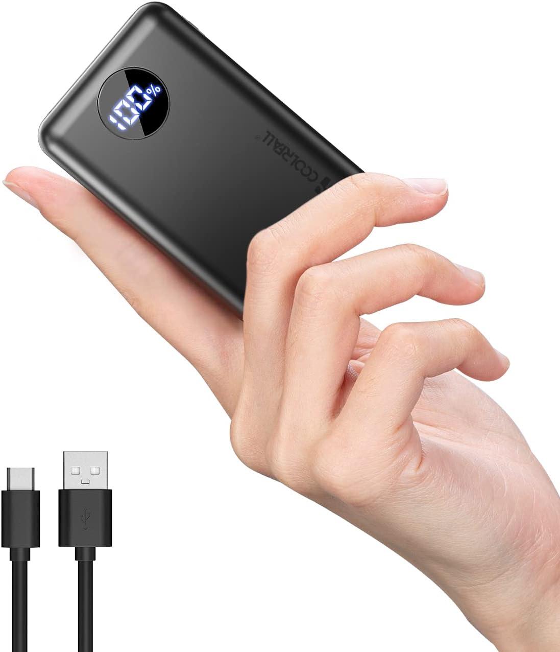 Amazon.com: VRURC Power Bank, 20000mAh Small Portable Charger USB C, PD ...