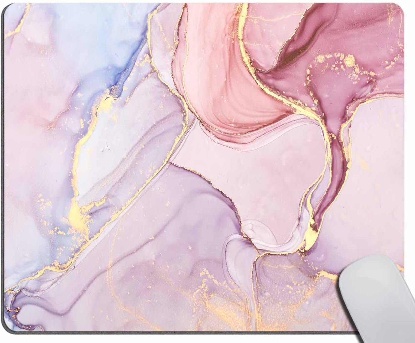 Amazon.com: Rose Gold Marble Mouse Pad Computer Mouse Mat with Anti ...