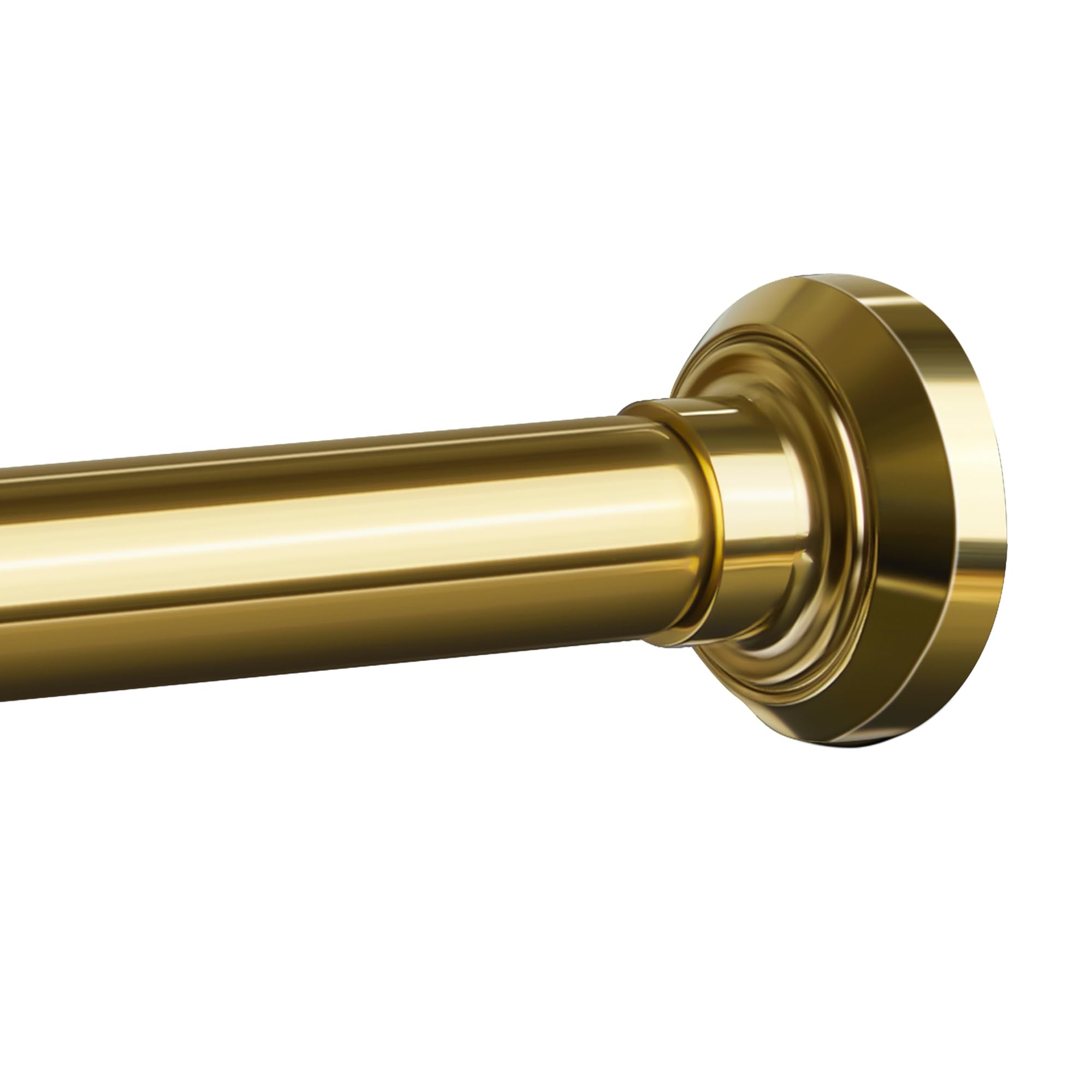Snapklik.com : Gold Shower Curtain Rod 33 To 75 Inches, 1 Inch ...