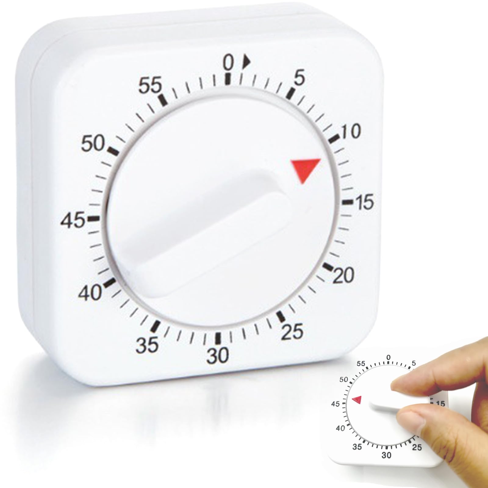 Amazon.com: 60 Minute Mechanical Kitchen Timer with Loud Alarm，Manual ...