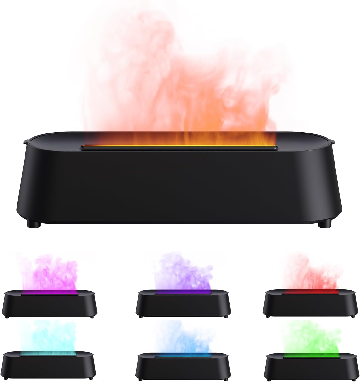 Airmpa Aroma Diffuser 200ML, Aroma Diffuser Mit Flammen Effekt ...