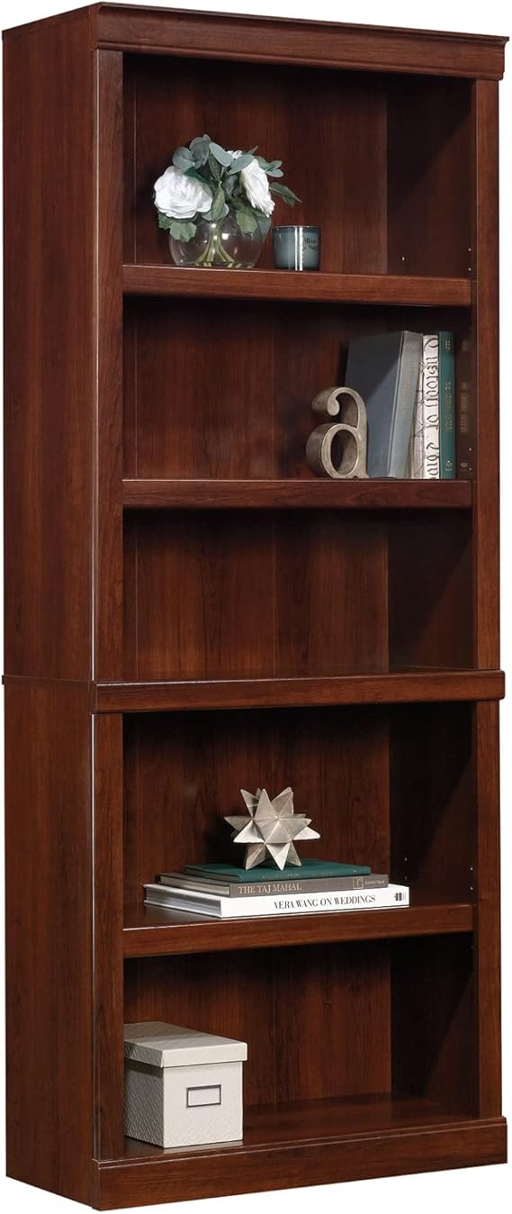 Amazon.com: Realspace® 72"H 5-Shelf Bookcase, Mulled Cherry : Home ...