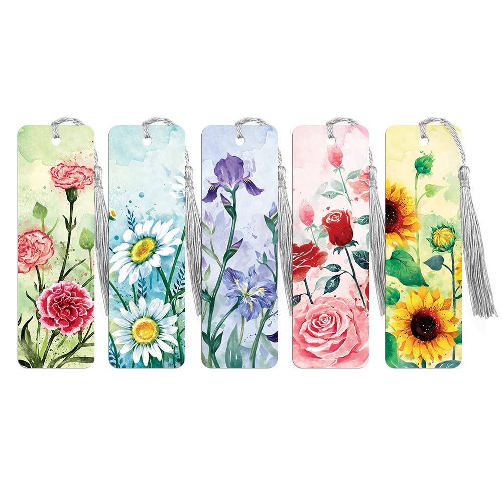 Amazon.com: WIRESTER Set of 5 Paper Bookmarks with Tassel for Students ...