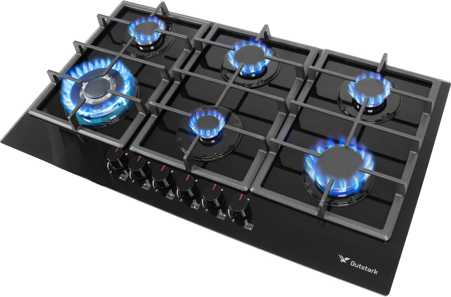 RACK & PACK Parrilla Gas LP y Natural Estufa Empotrable 6 Quemadores ...