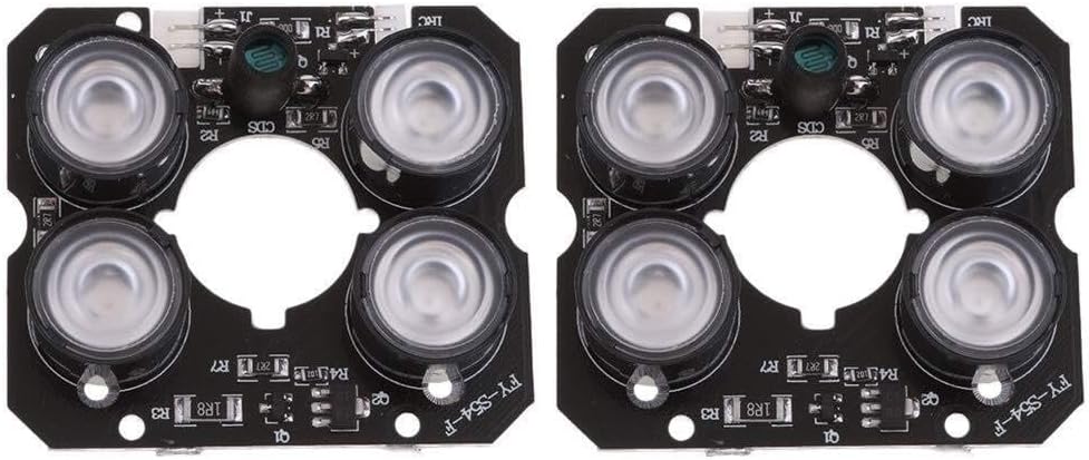 Amazon.com: 8pcs 850nm Infrared LED Array Board IR IR Illuminator 30m ...