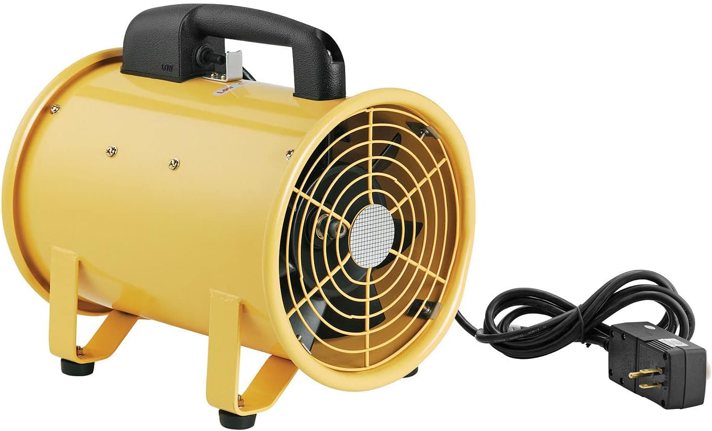 Global Industrial Portable Ventilation Fan, 8" Diameter Confined Space ...