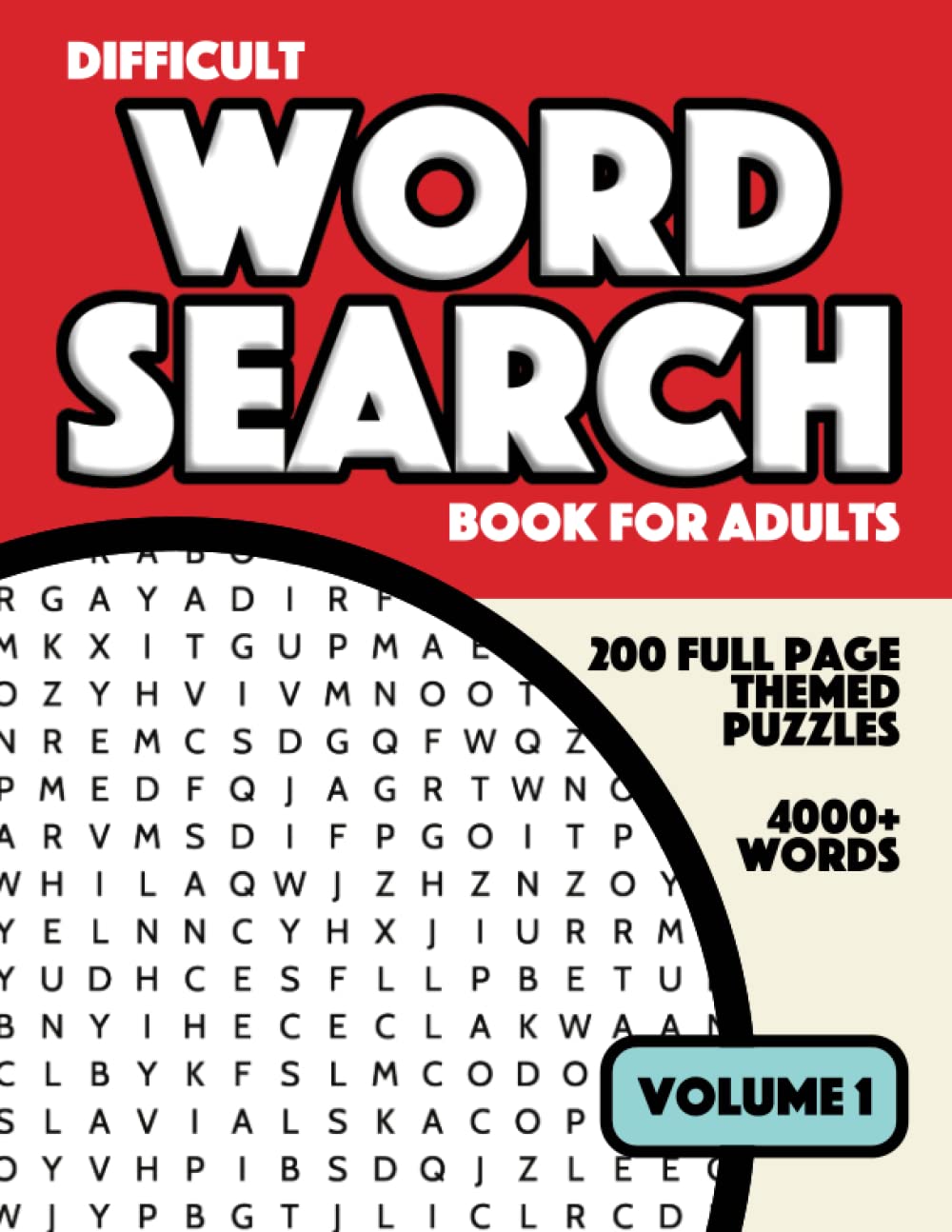 Difficult Wordsearch Book for Adults - Volume 1: 200 Challenging Themed ...