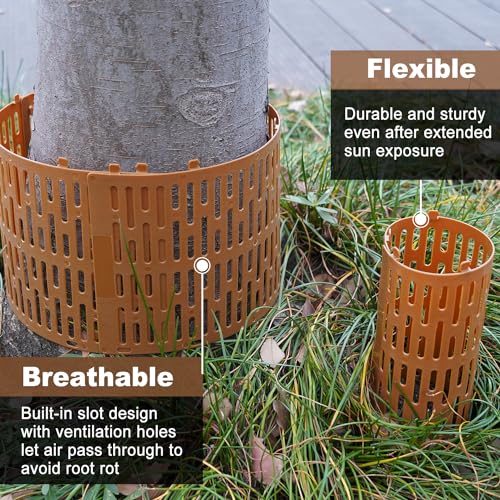 Snapklik.com : Hugeleaf 15 Packs Tree Protectors, Flexible Expandable ...