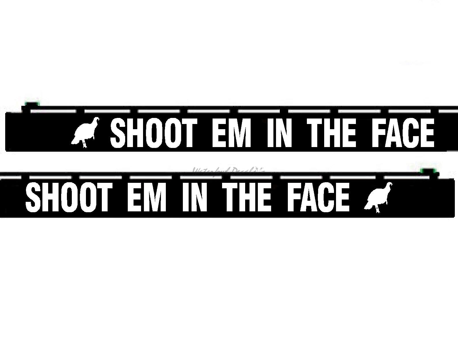 Amazon.com: Barrel Decal Shoot Em in The Face barrel decal cup by ...