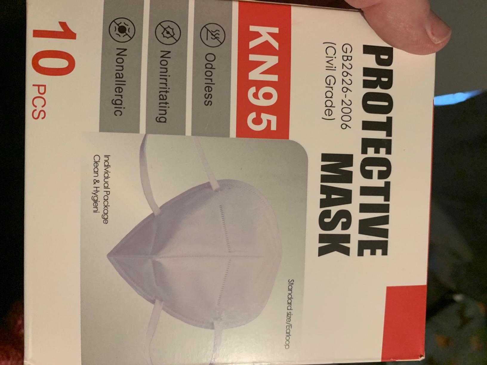 10 Packs Unisex Dust Masks Fold-Flat Dustproof Disposable Face Masks ...