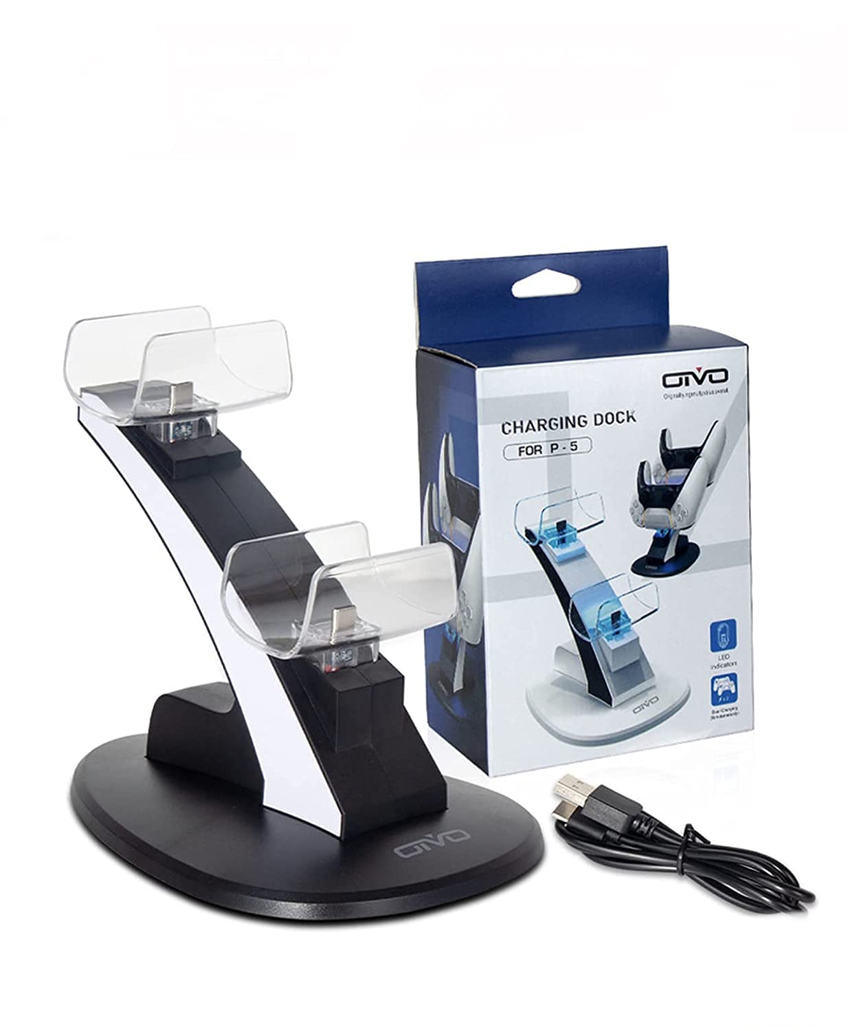 PS5 Controller Charger Station for Sony PS5 Charging Station, Dualsense ...