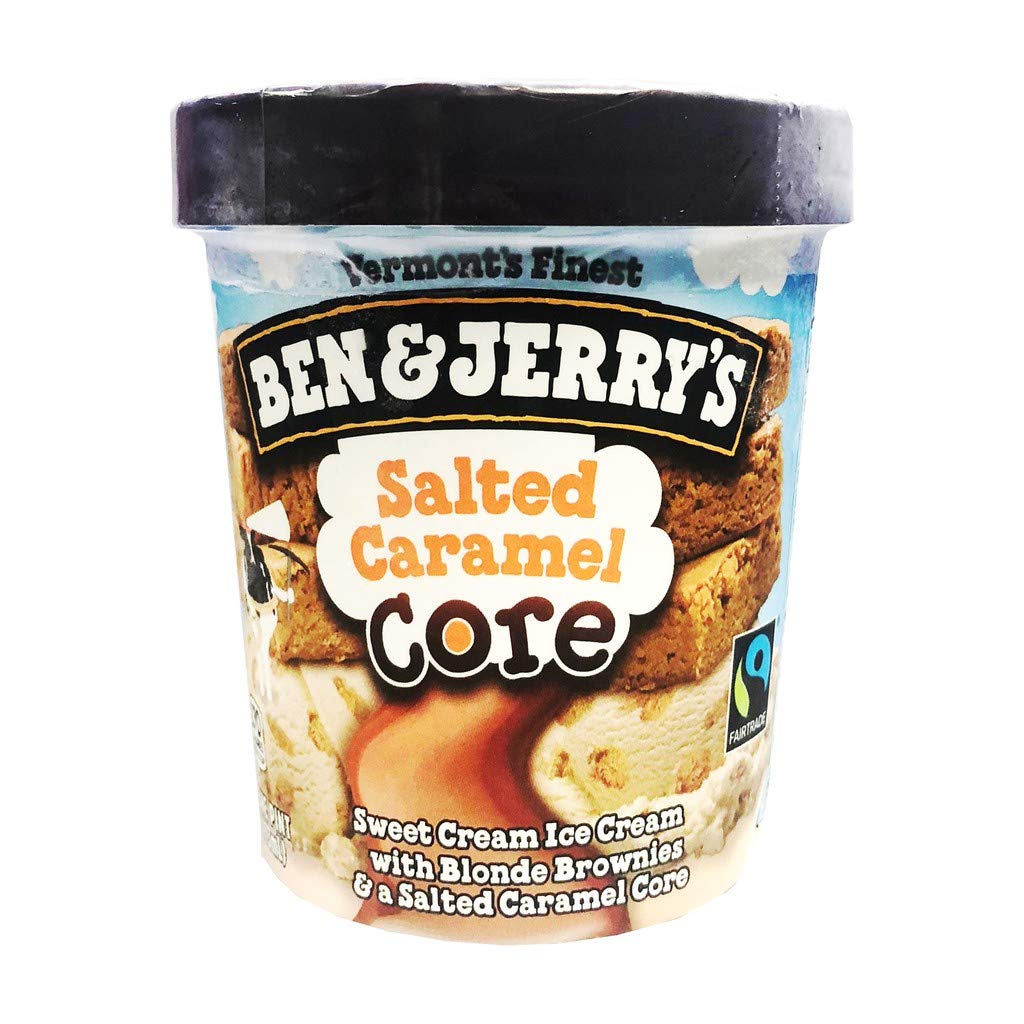Amazon.com: Ben & Jerry's Salted Caramel Core Ice Cream, 473ml - Frozen ...