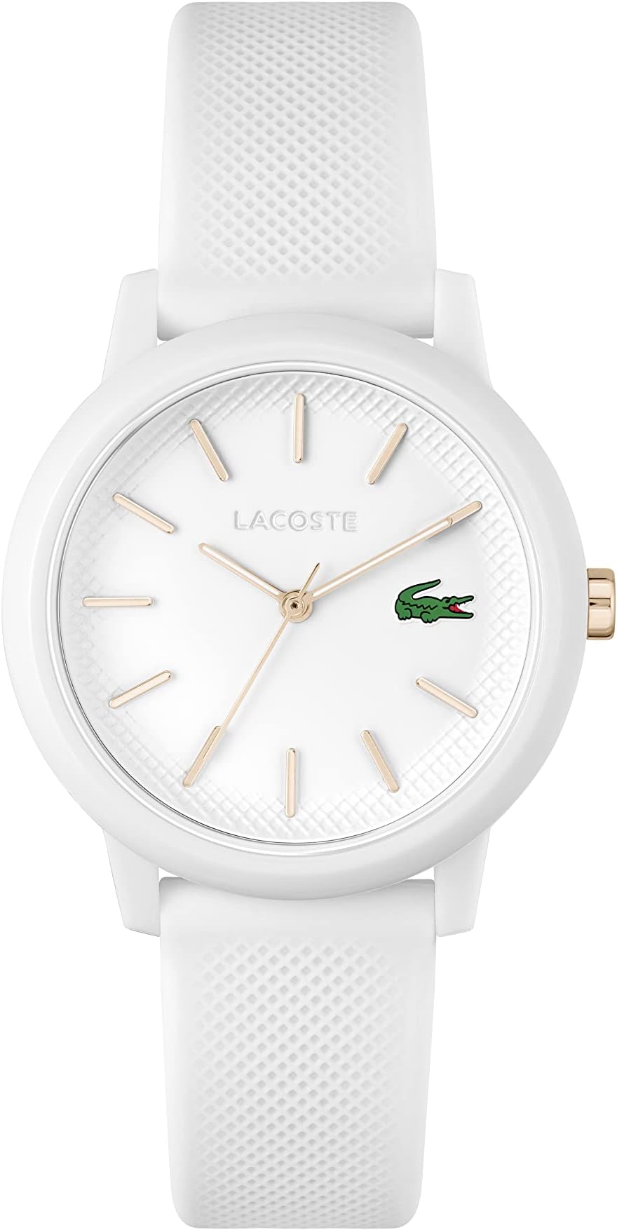 Lacoste Montre Analogique à Quartz pour Femme avec Bracelet en Silicone ...