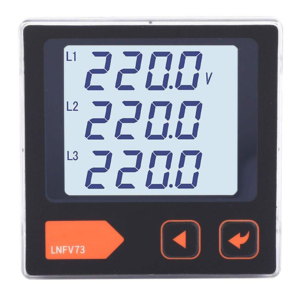 Digital Voltage Meter Three Phase Voltmeter Volt Monitor Detector Lcd ...