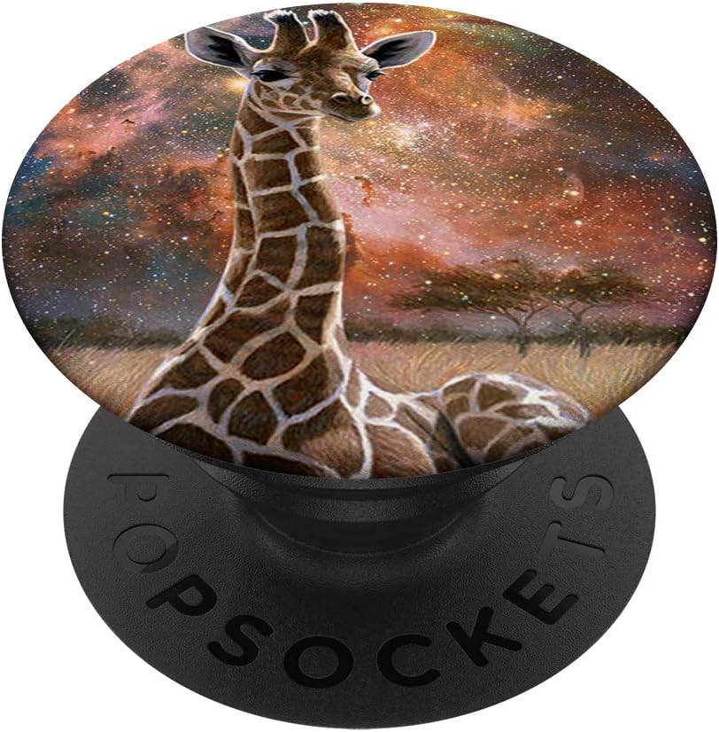 Amazon.com: Giraffe Grassland Starry Sokad Pop Socket Phone Holder ...