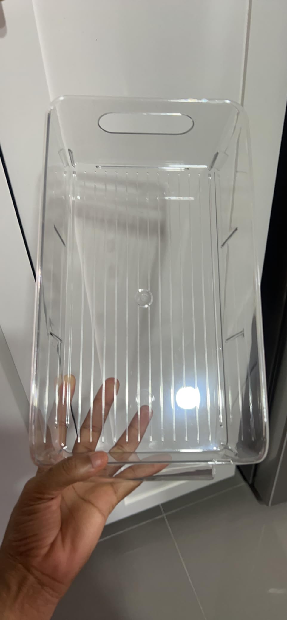 Amazon.com: Set of 8, Stackable Clear Bins with Removable Dividers ...