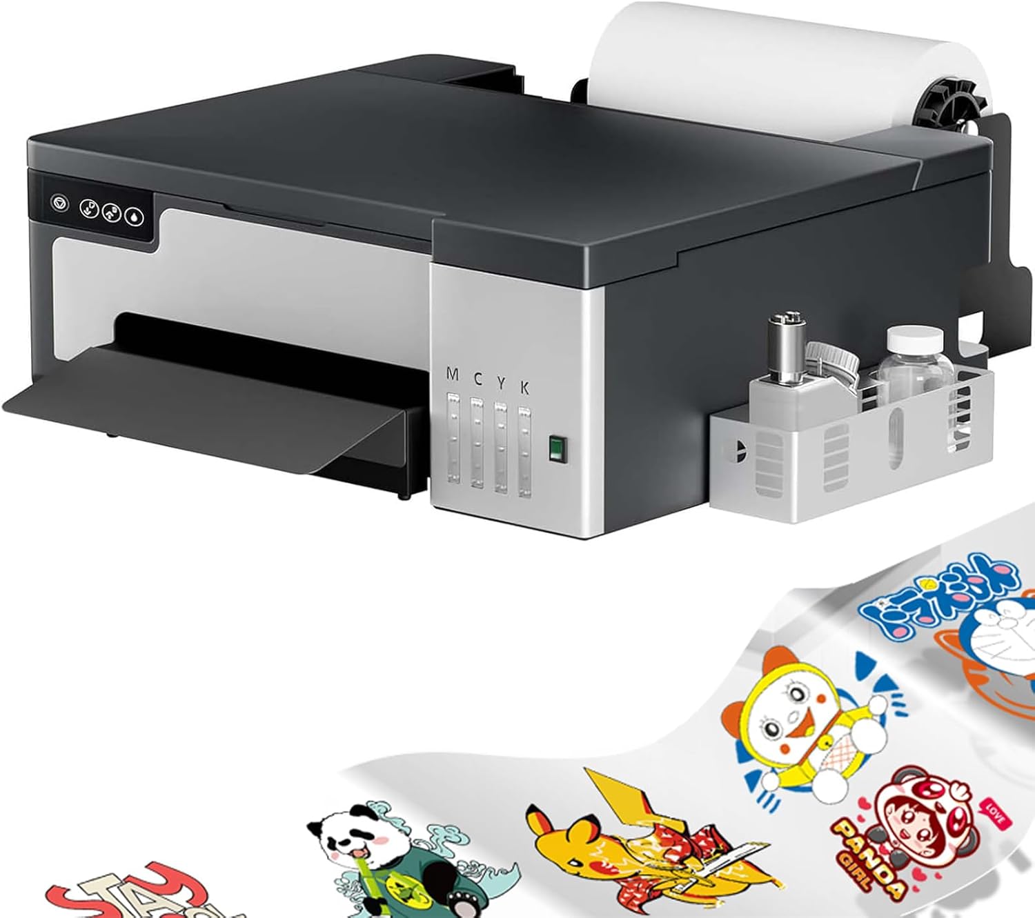 HUAYUDIE Impresora DTF A4 L8050, impresora de transferencia DTF con tinta blanca circulatoria ...