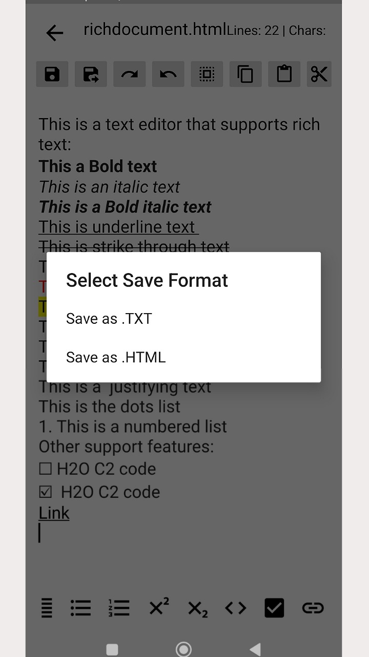 Rich Text Editor - App on Amazon Appstore