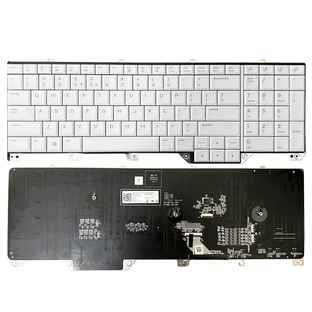 GinTai US Backlit Keyboard Laptop Replacement for Dell Alienware 17 R5 ...